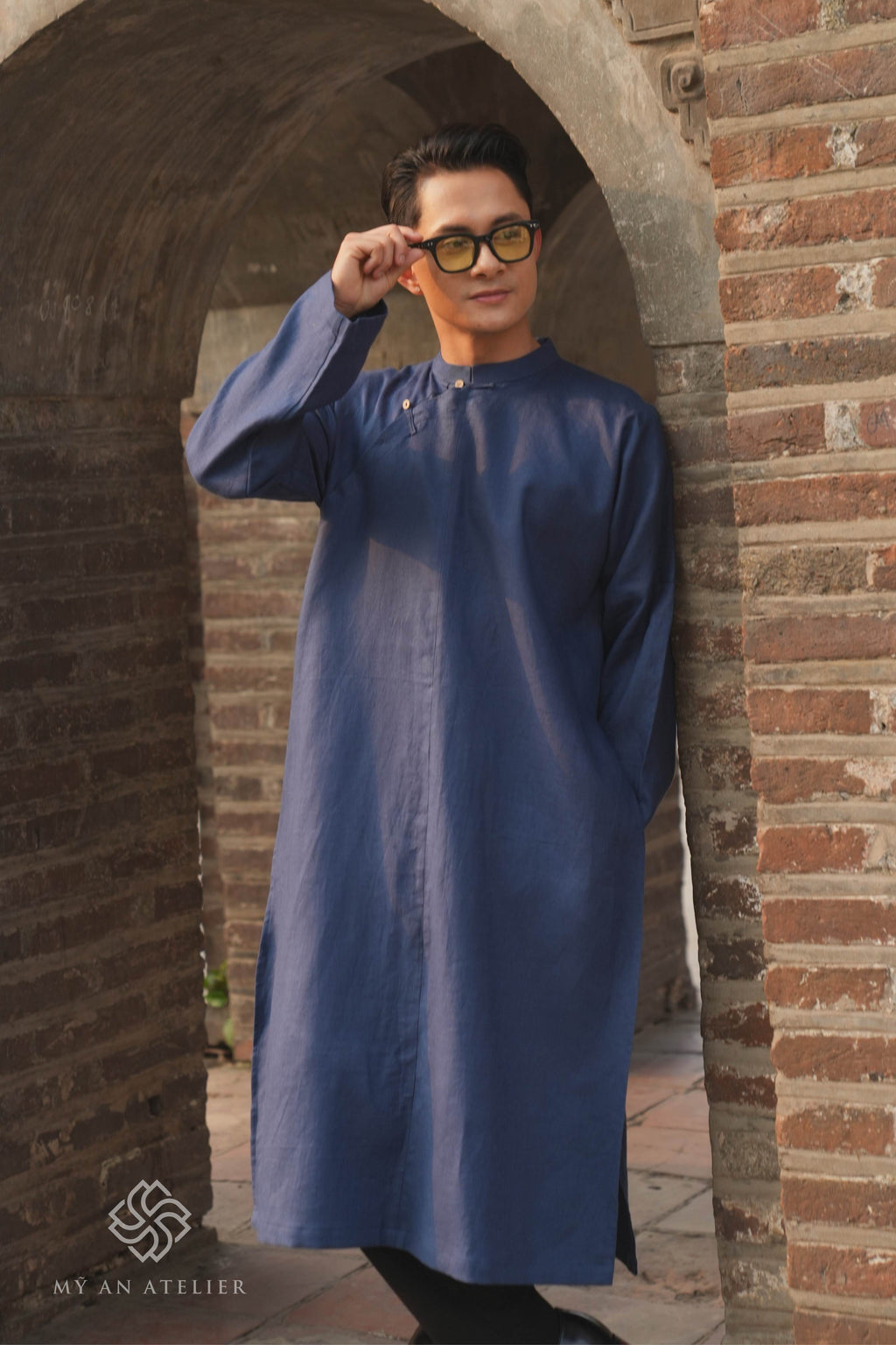Linen tunic men – AO DAI MYAN