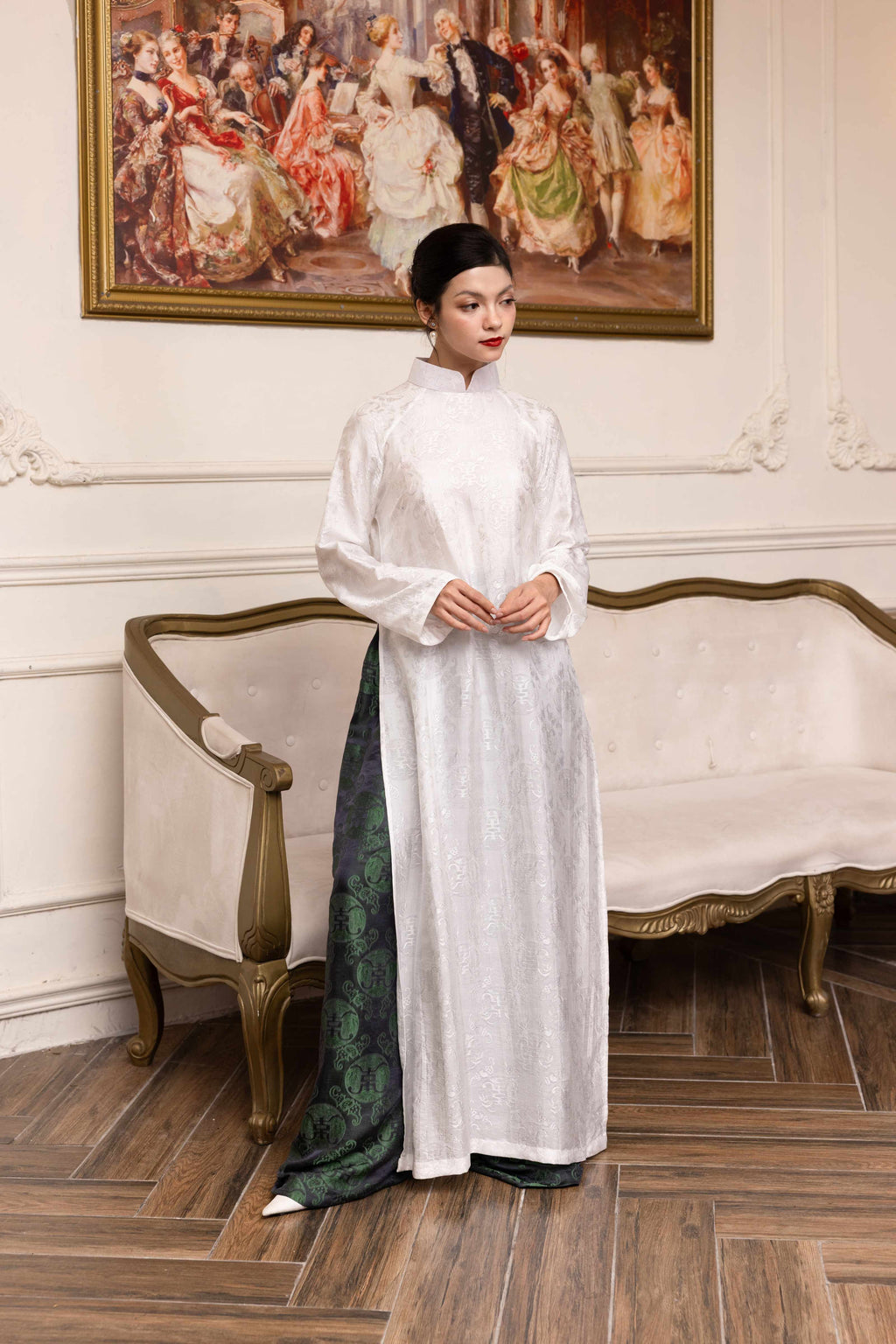 Handmade silk ao dai AS-88 – AO DAI MYAN