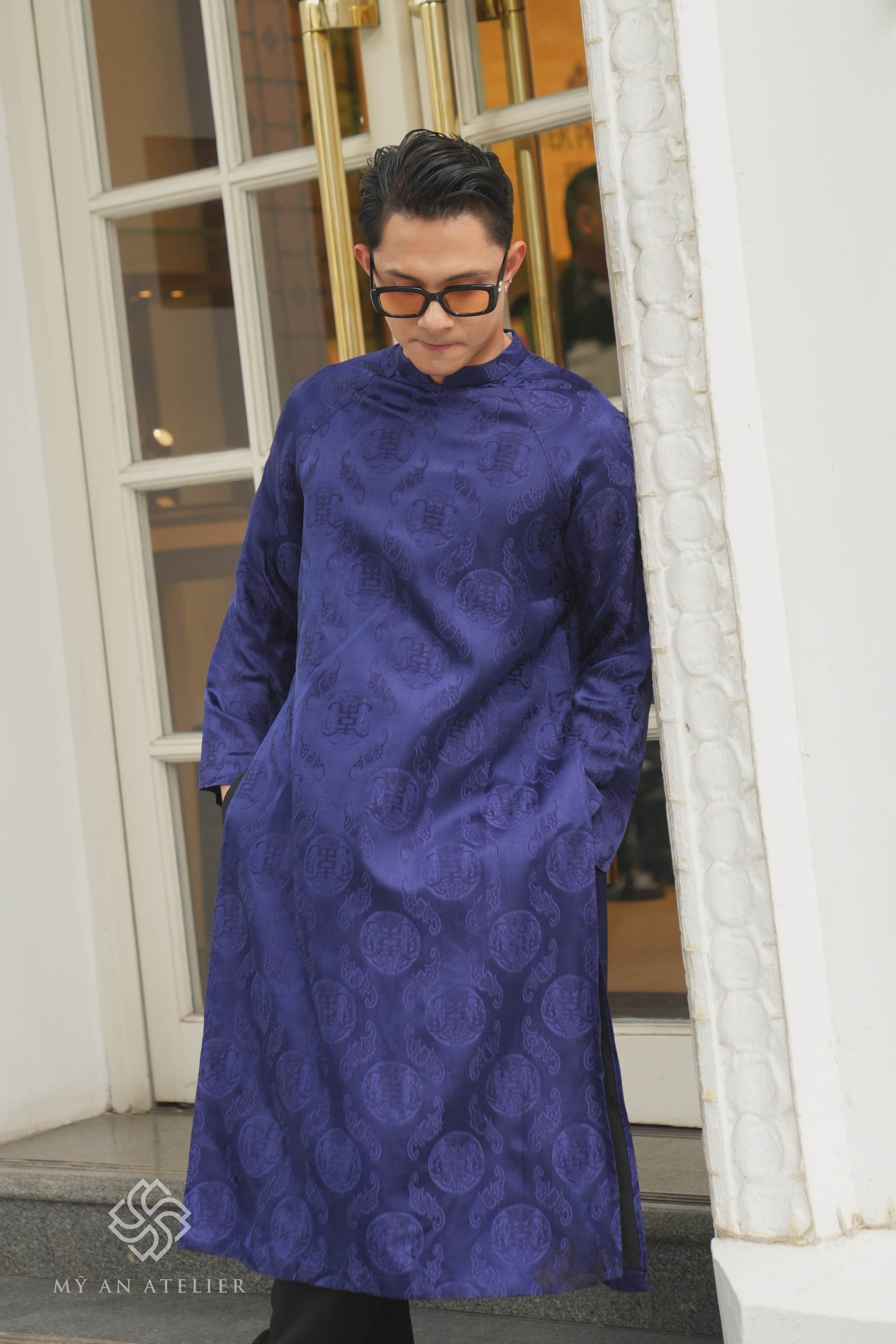Mulberry silk men Vietnam long dress SADM-1A – AO DAI MYAN